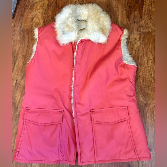 Woolrich | Jackets & Coats | Vintage Woolrich Faux Fur Lined Vest In ...